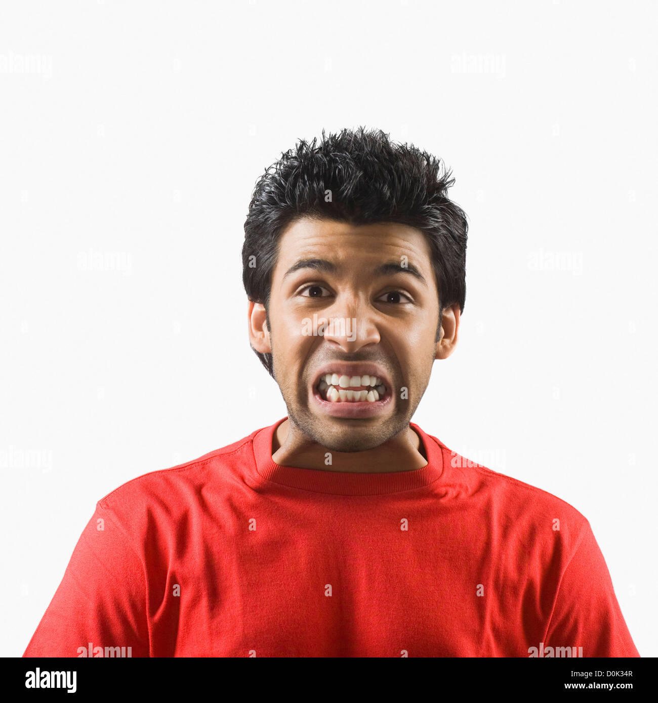 Close-up of a man looking angry Stock Photo - Alamy