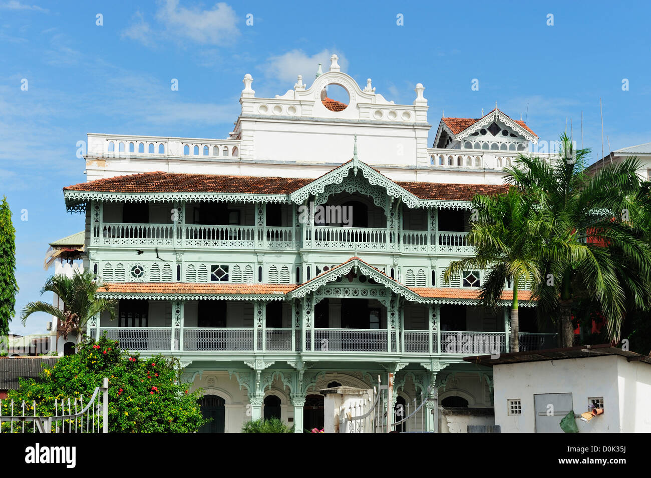 Colonial building in Stone Town, Zanzibar, Tanzania, East Africa Stock ...