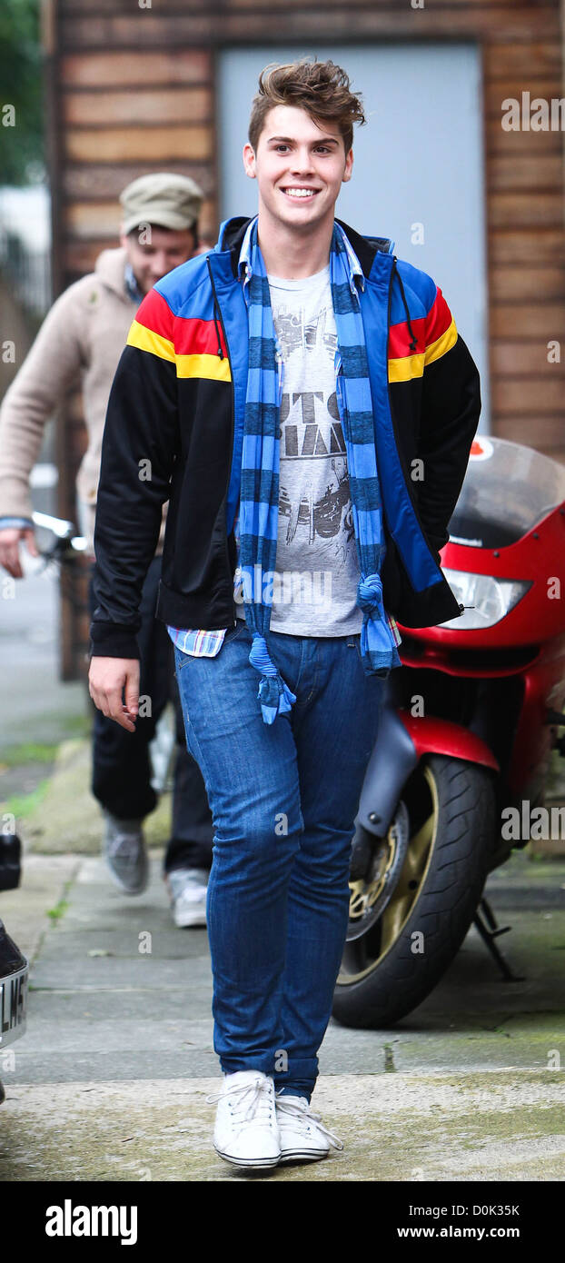 Aiden Grimshaw The 'X Factor' finalists outside a rehearsal studio ...