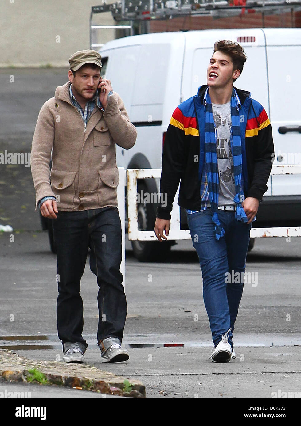 Matt Cardle and Aiden Grimshaw The 'X Factor' finalists outside a ...