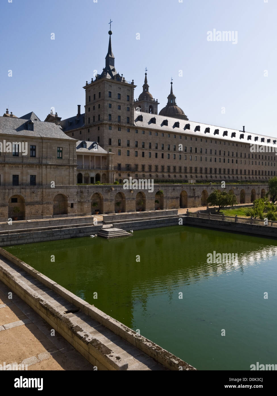 The historical Royal Monastery and Site of El Escorial is located in ...
