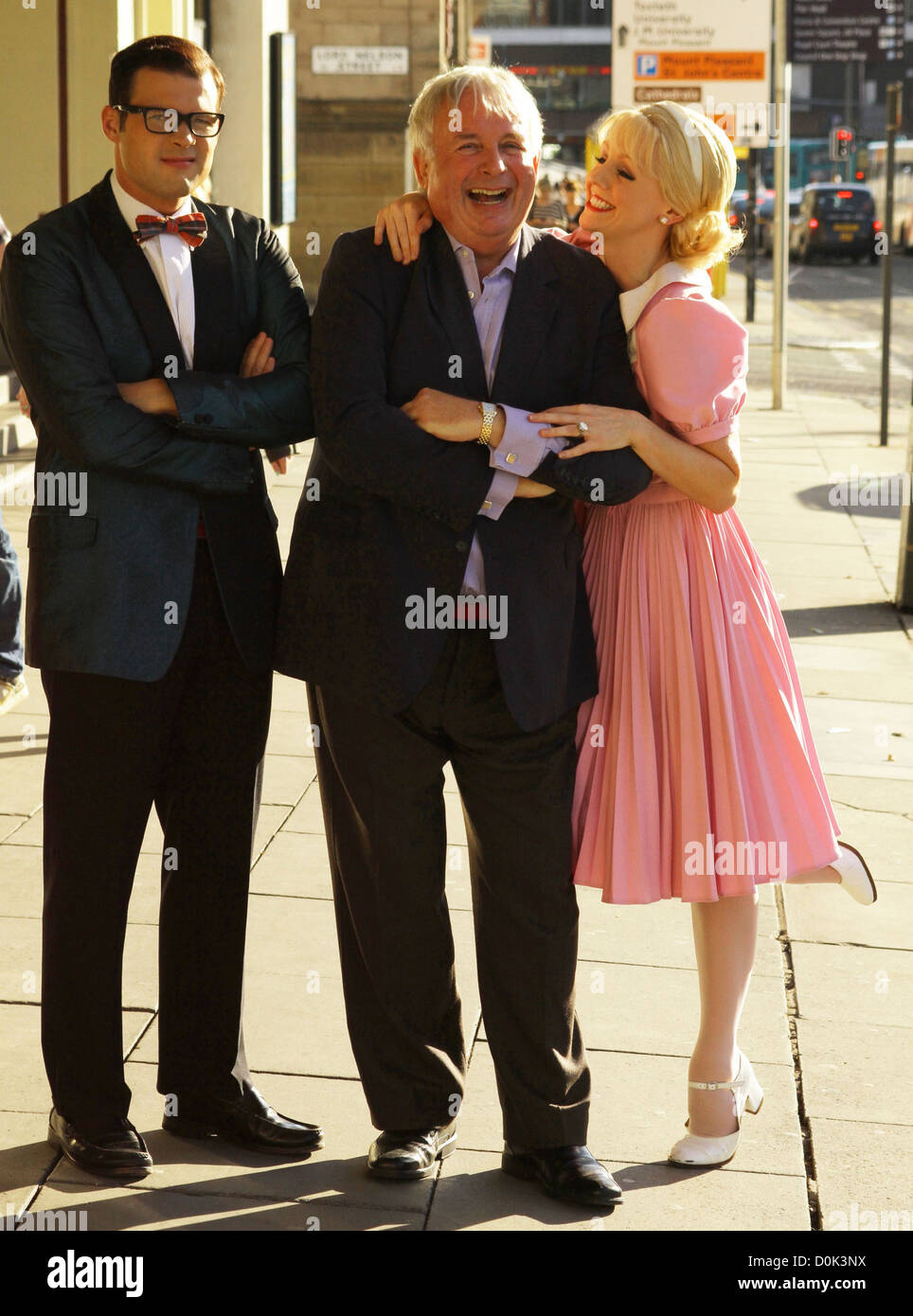 Richard Meek, Christopher Biggins and Haley Flaherty The opening night ...