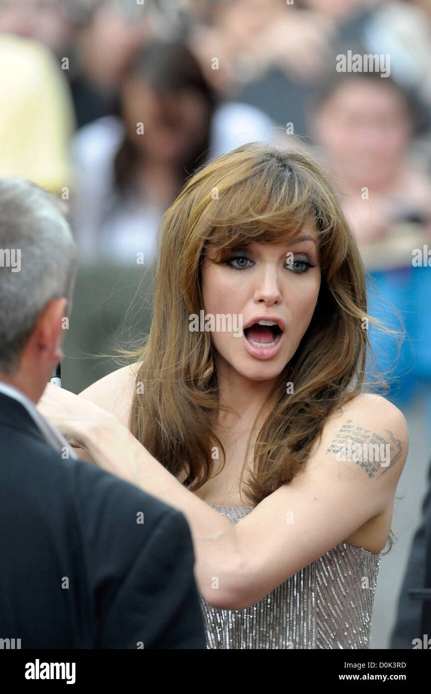 Angelina Jolie Salt - UK film premiere held at the Empire Leicester ...