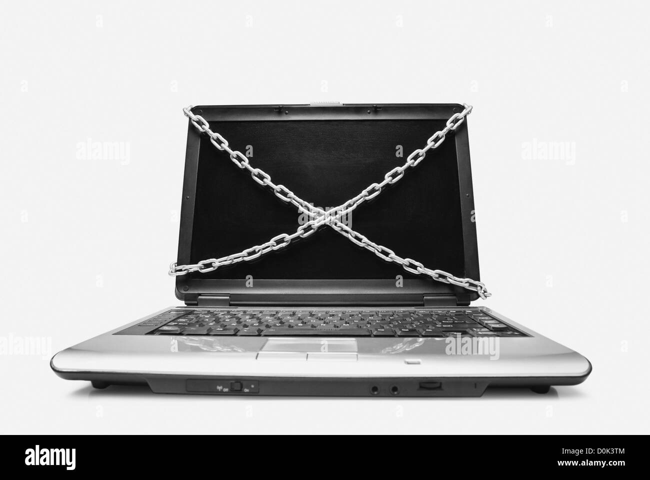 Open laptop chain hi-res stock photography and images - Alamy