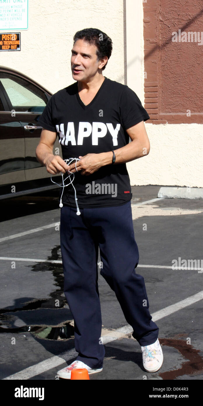 Corky Ballas Celebrities outside the dance rehearsal studio for ABC-TV ...