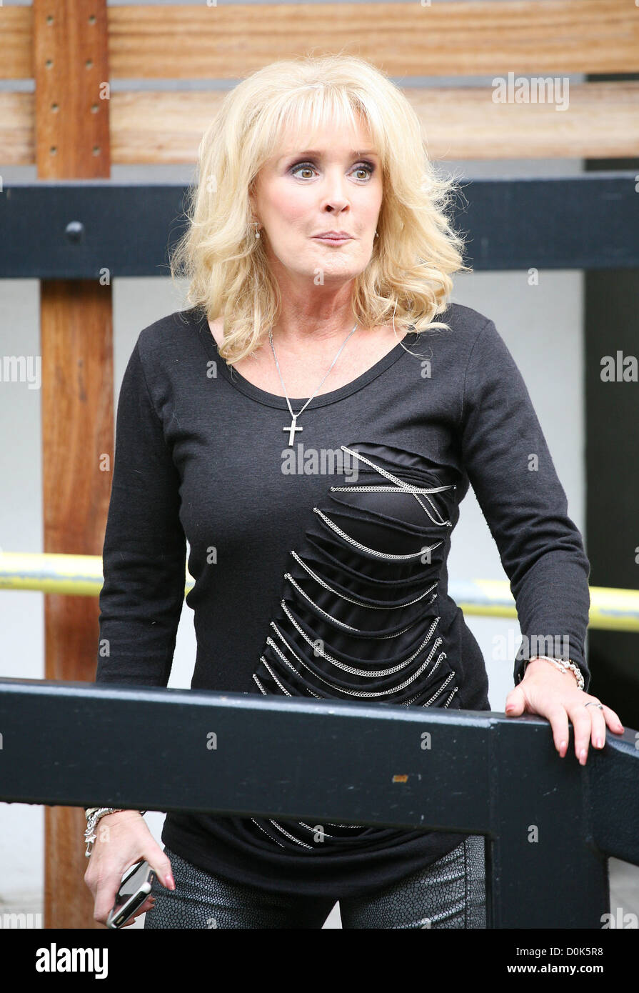 Beverley Callard Celebrities outside the ITV television studios. London ...
