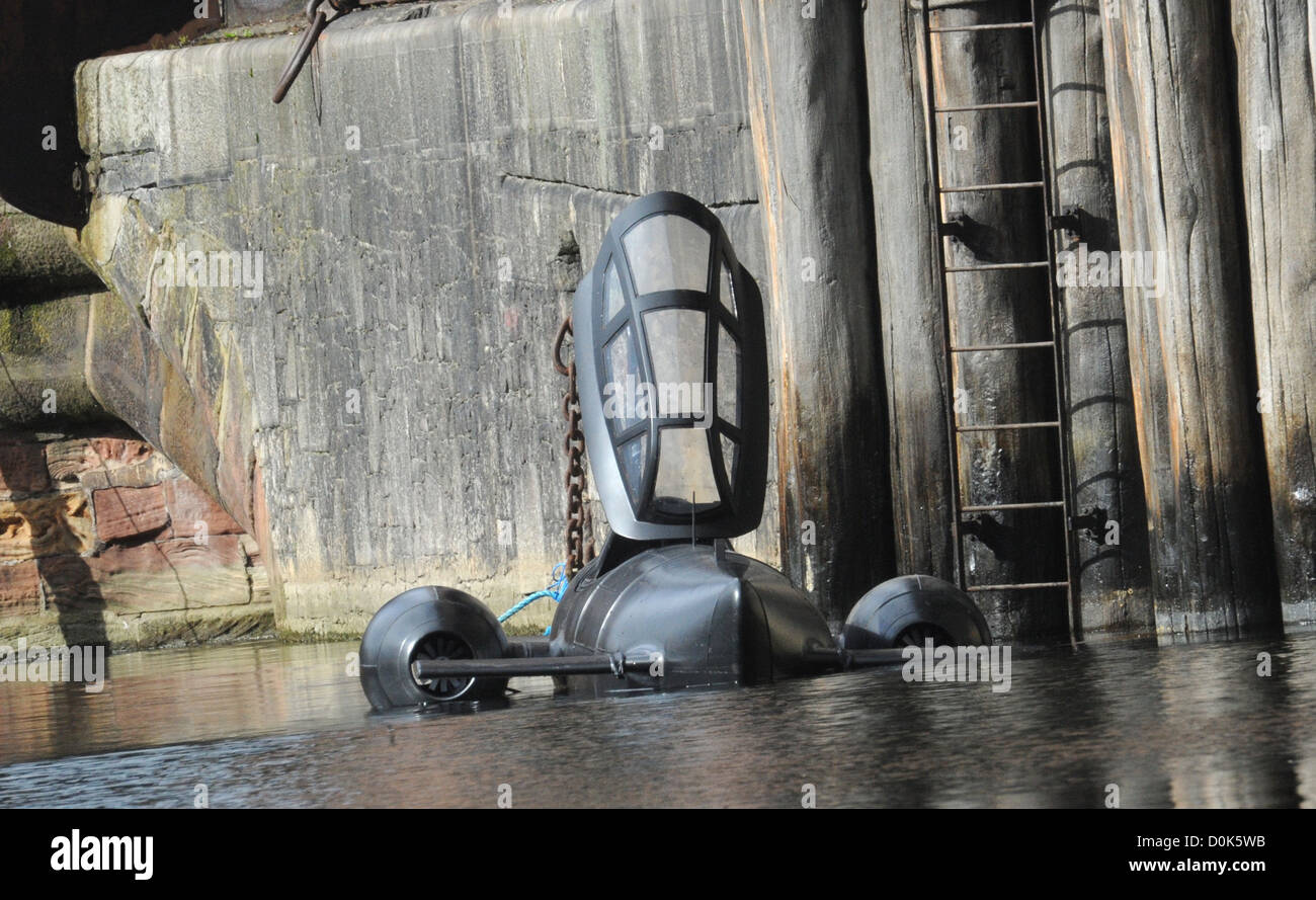 Filming of a submarine 'Captain America: The First Avenger' on location ...