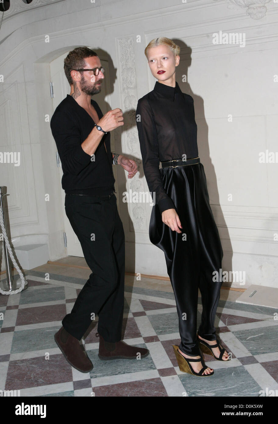 Stefano Pilati and Model Fashion Week Ready to Wear Collection Spring ...