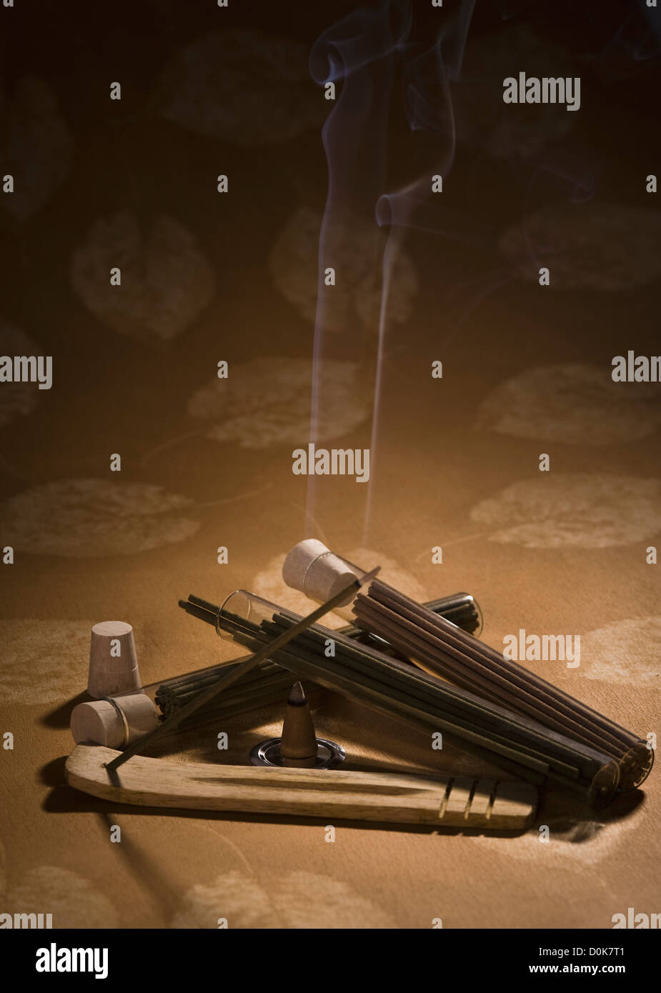 Incense stick burning Stock Photo - Alamy