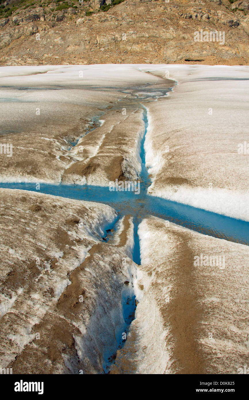 Meltwater Stream on Meade Glacier Stock Photo - Alamy