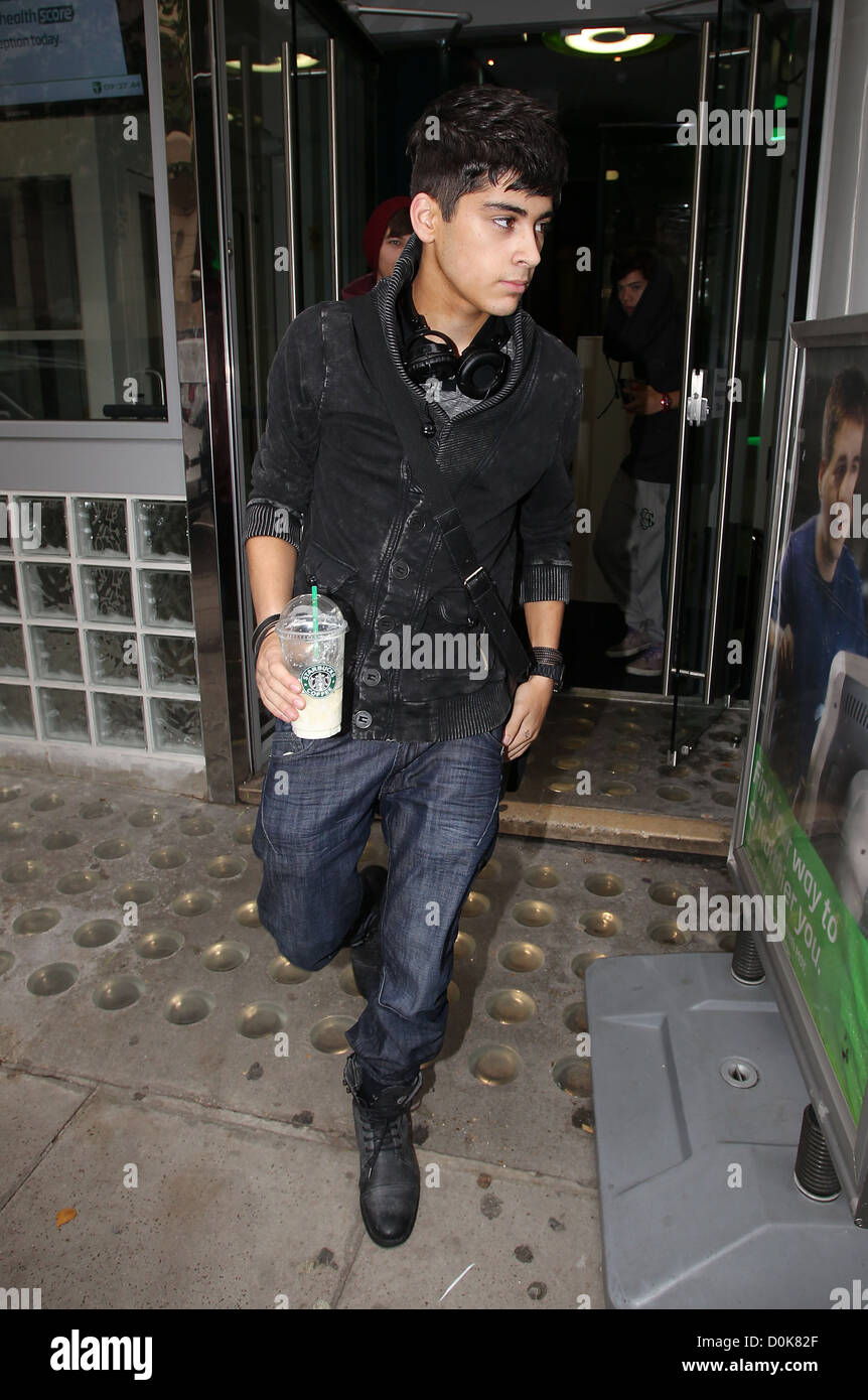 Zain Malik of 1 Direction The 'X Factor' finalists outside a rehearsal ...