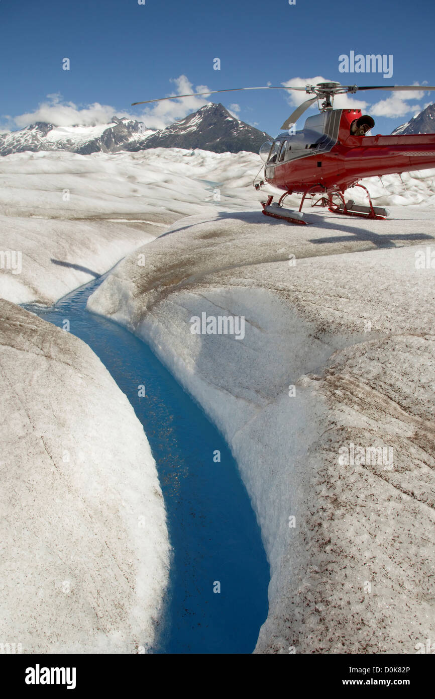 Meltwater Stream on Meade Glacier Stock Photo - Alamy