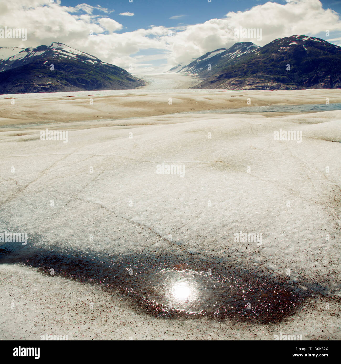 Meltwater Stream on Meade Glacier Stock Photo - Alamy
