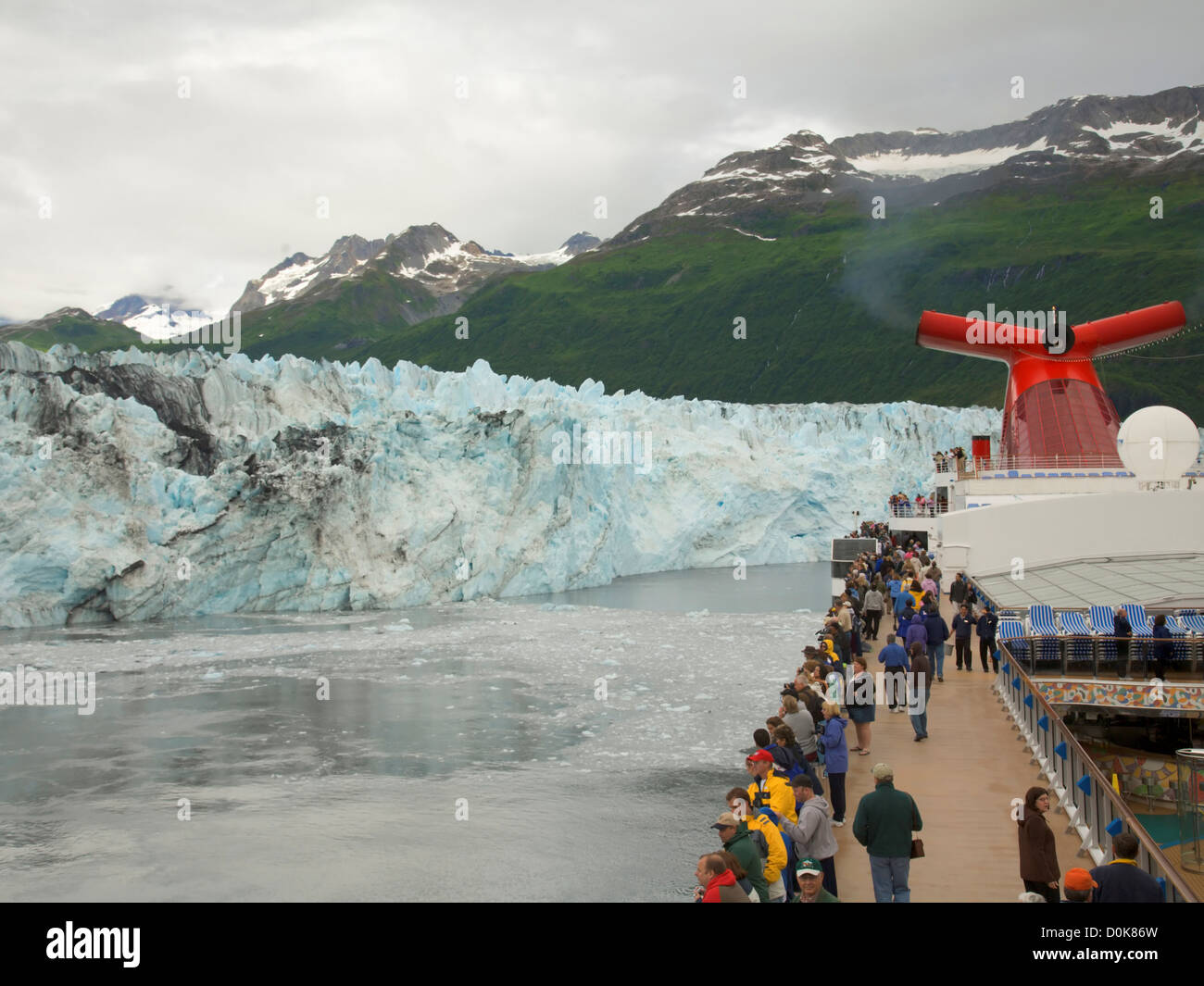 Cruise Ship and Glacier Stock Photo - Alamy