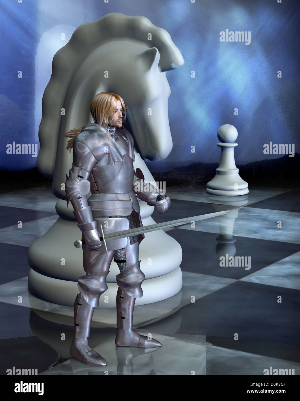 3d digital render chess piece hi-res stock photography and images - Alamy