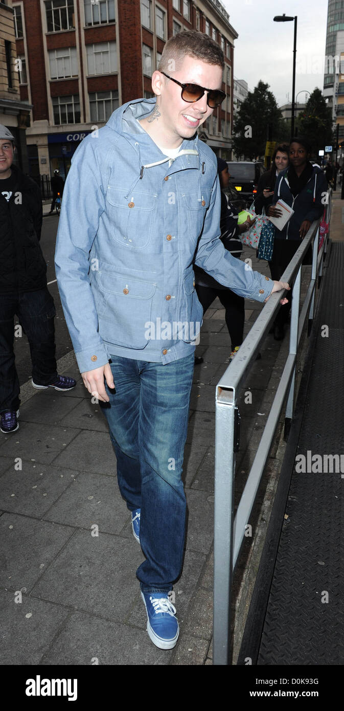 Professor Green (aka Stephen Paul Manderson) at the BBC Radio 1 studios ...
