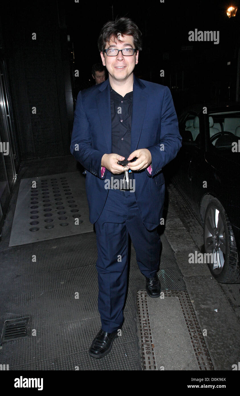 Comedian Michael McIntyre arrives at the Ivy Club. London, England - 06 ...