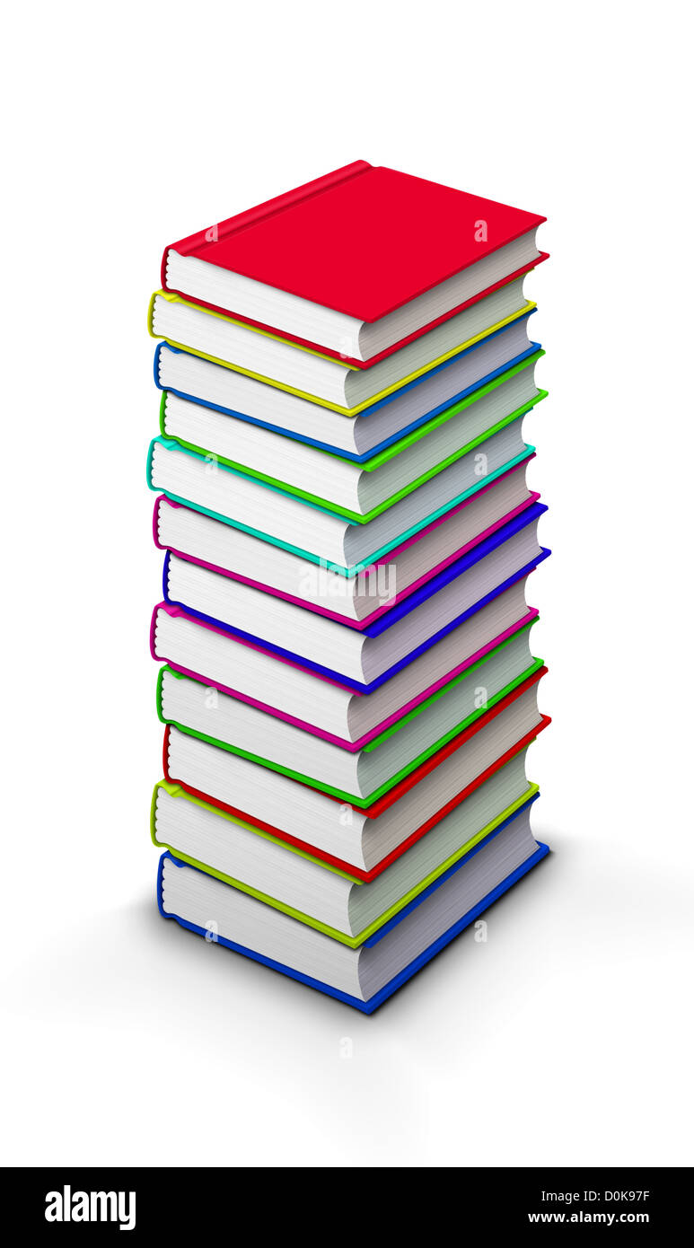 High stack of books Stock Photo - Alamy