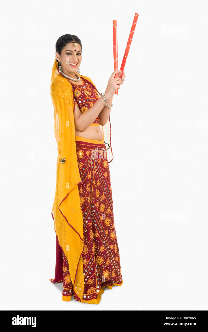 Indian dandiya dancing hi-res stock photography and images - Alamy