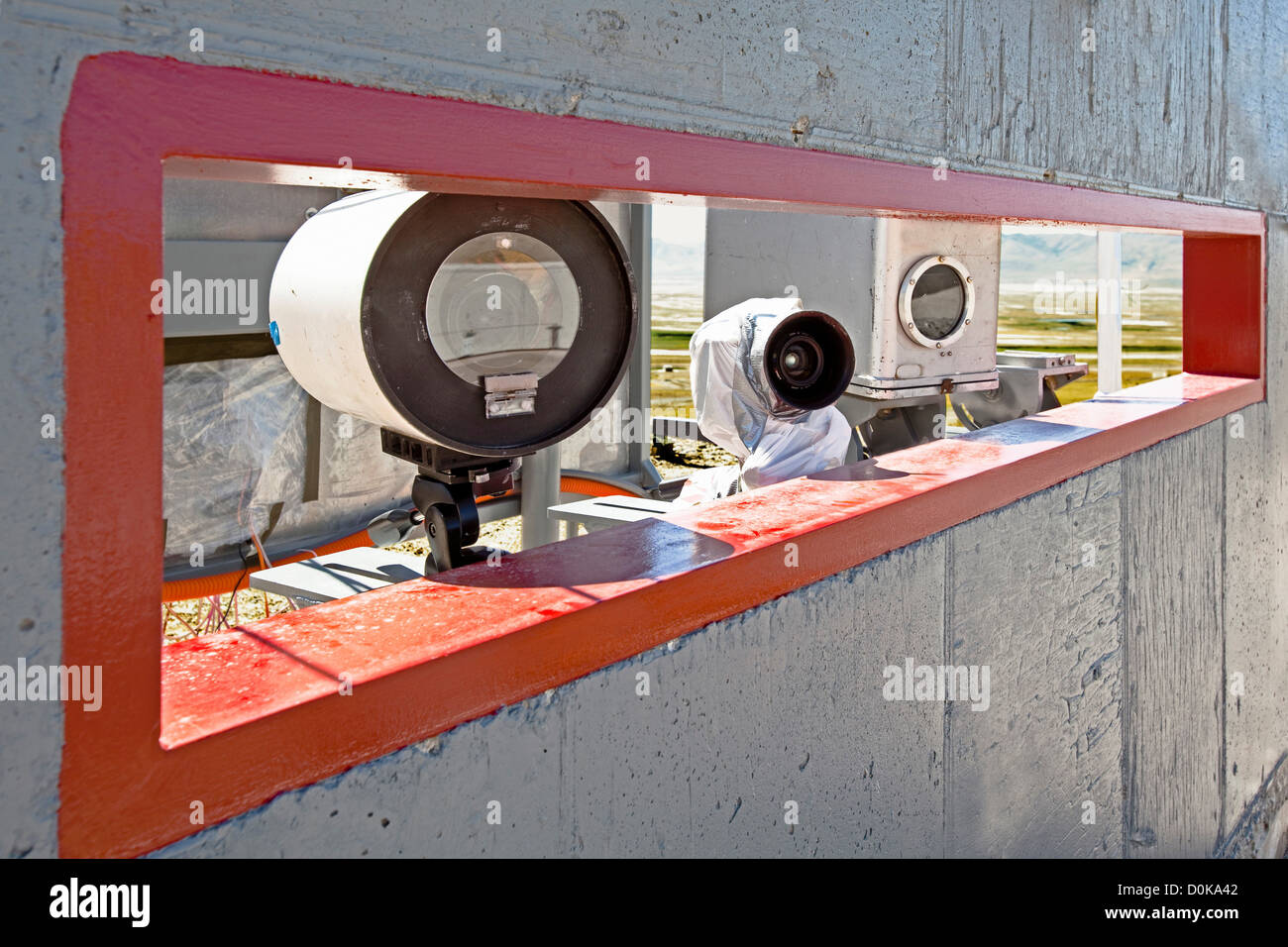 Remote Control Cameras to Cover Rocket Test Up Close Stock Photo - Alamy