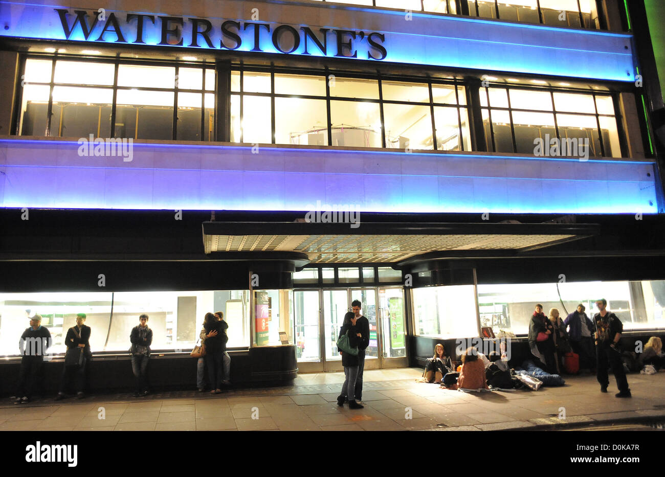 Dedicated fans queue around the block outside Waterstones bookshop in ...