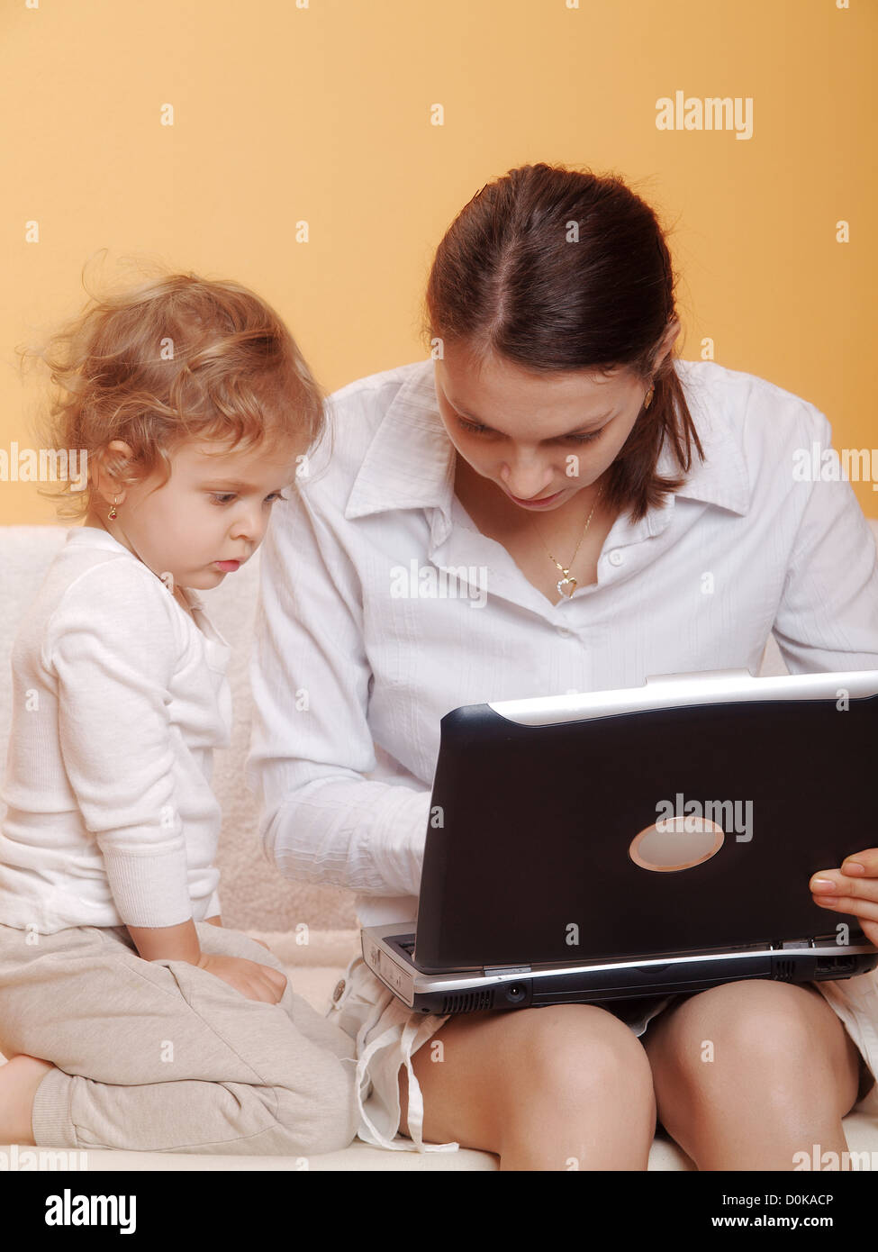 working mother with her child Stock Photo - Alamy