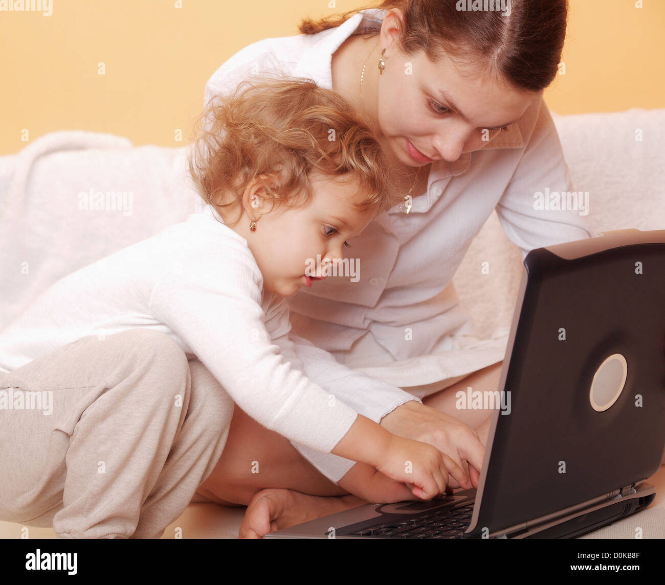 working mother with her child Stock Photo - Alamy