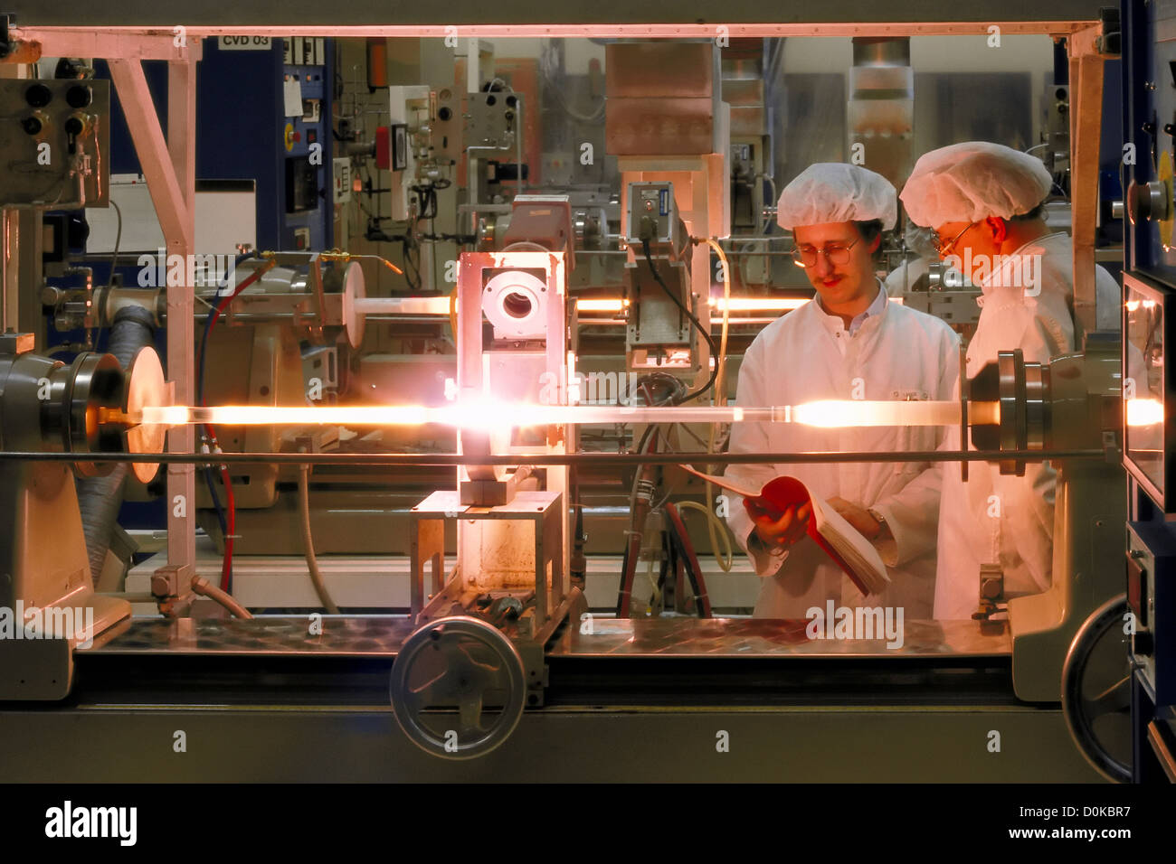 Optical Fiber Manufacture Stock Photo - Alamy