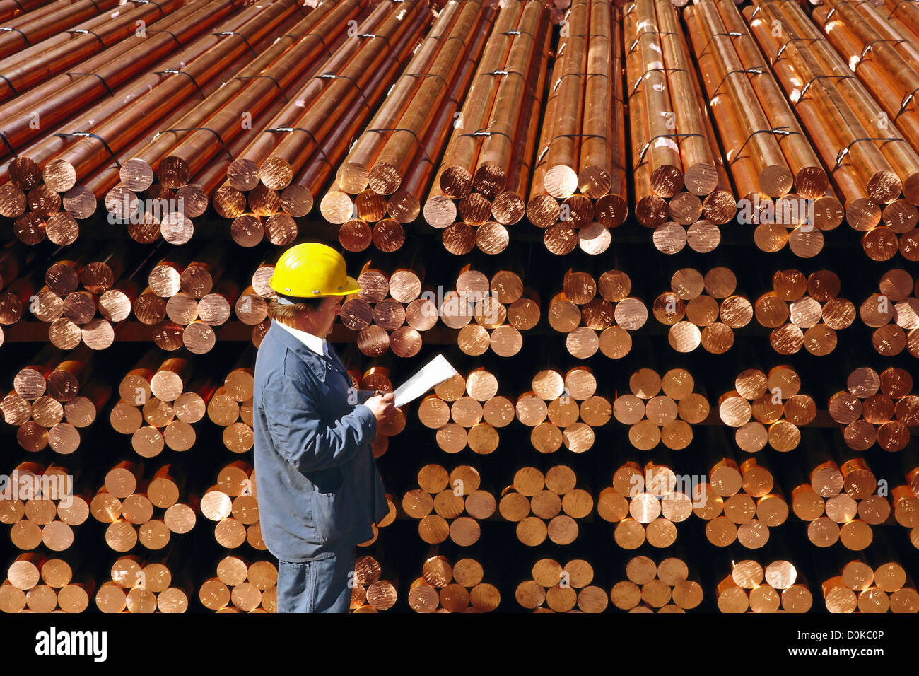 Raw Copper Storage Stock Photo - Alamy