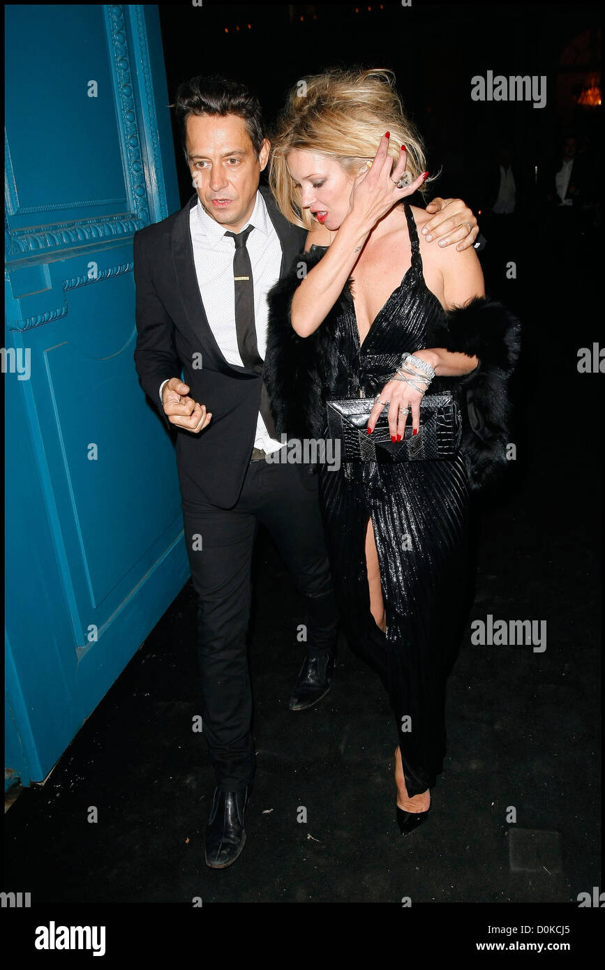 Kate Moss and Jamie Hince Paris Fashion Week - Vogue 90th Anniversary ...