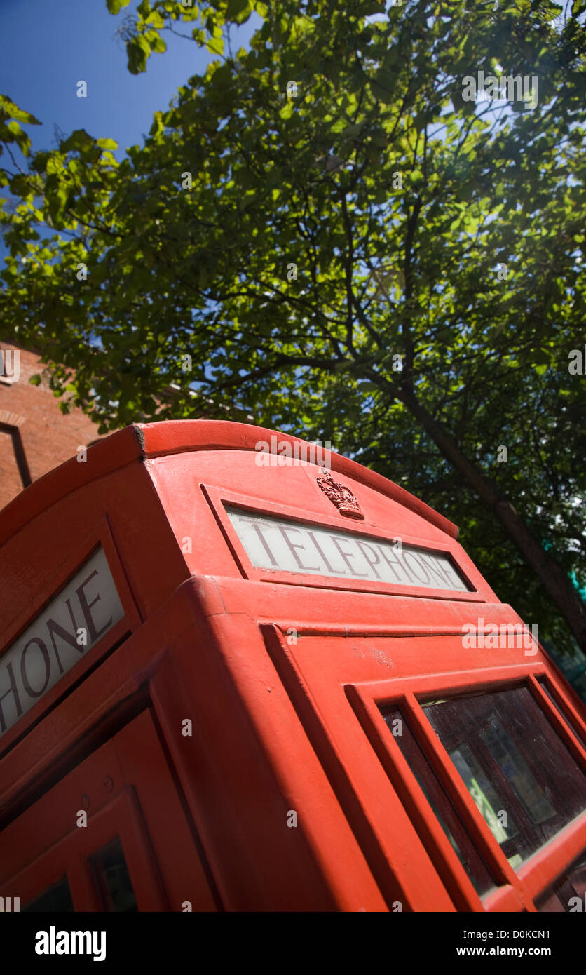 Traditional British Red Phone Box. British K6 Telecom Box Stock Photo ...