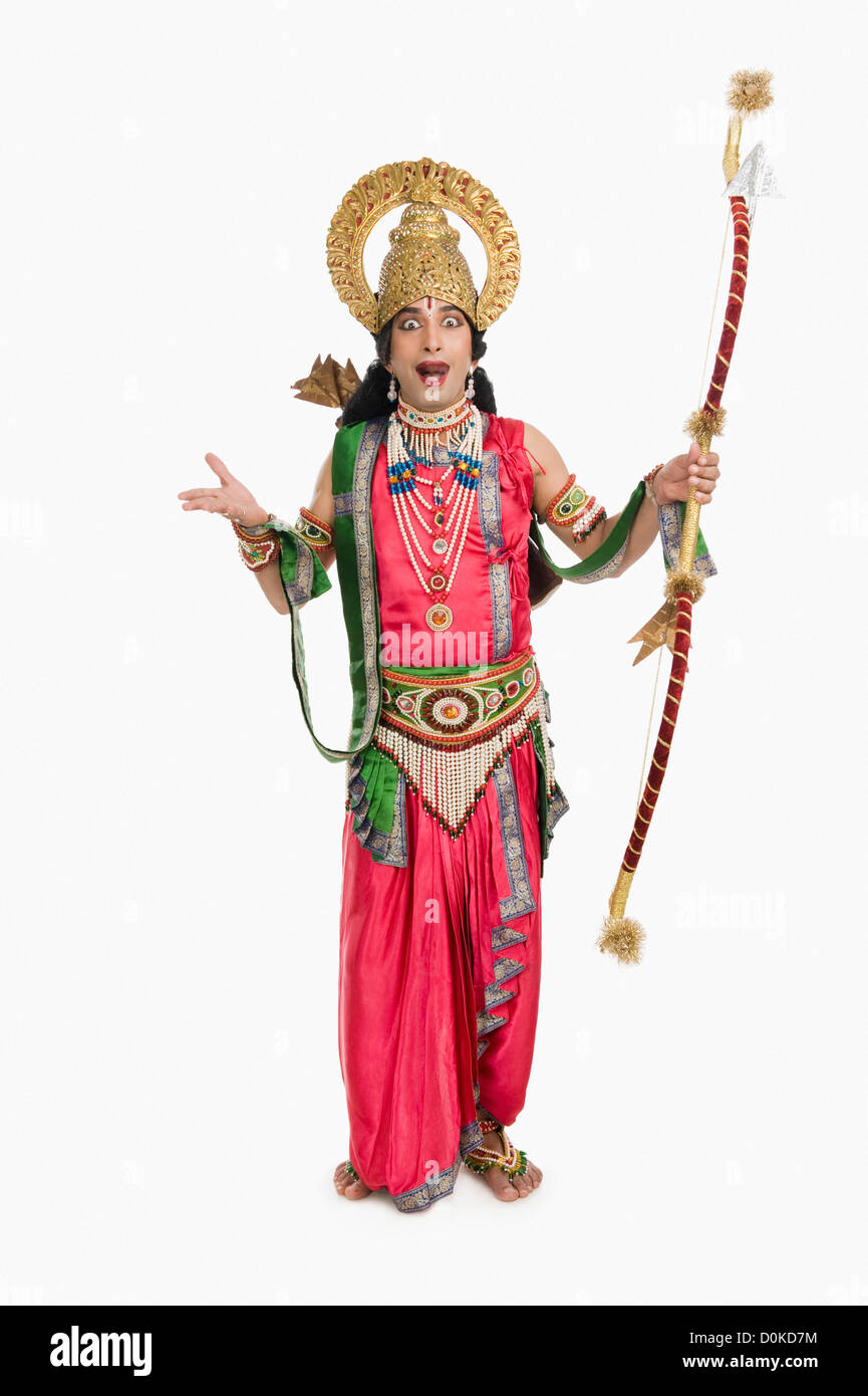 Indian man dressed up as rama hi-res stock photography and images - Alamy