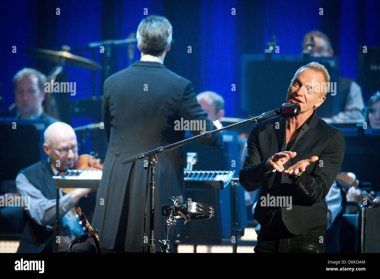 Sting aka Gordon Sumner in concert at the Bercy with the London ...