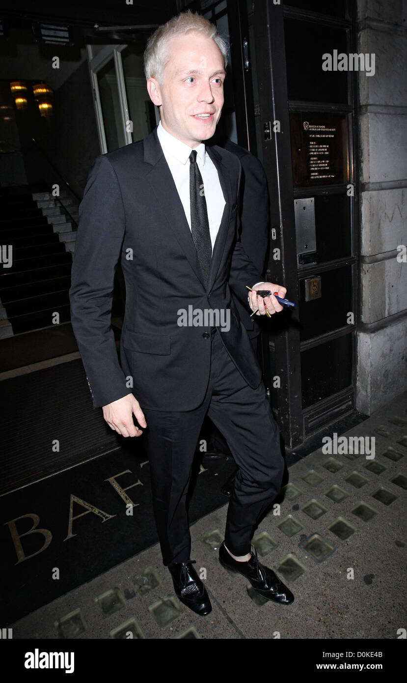 Mr Hudson leaves a special screening of the film 'Runaway' at Bafta ...