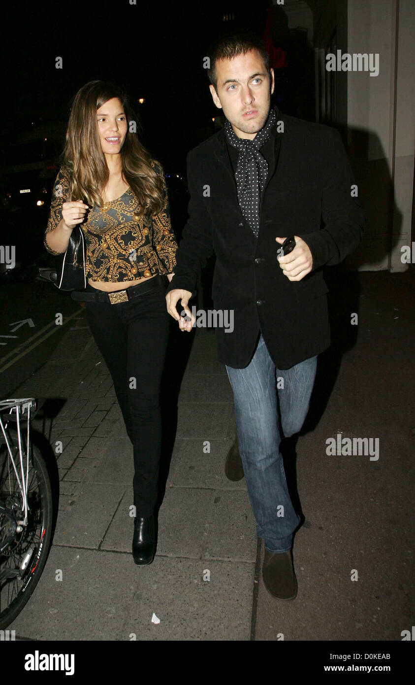Joe Cole and Carly Zucker at Nobu Berkeley restaurant. London, England ...
