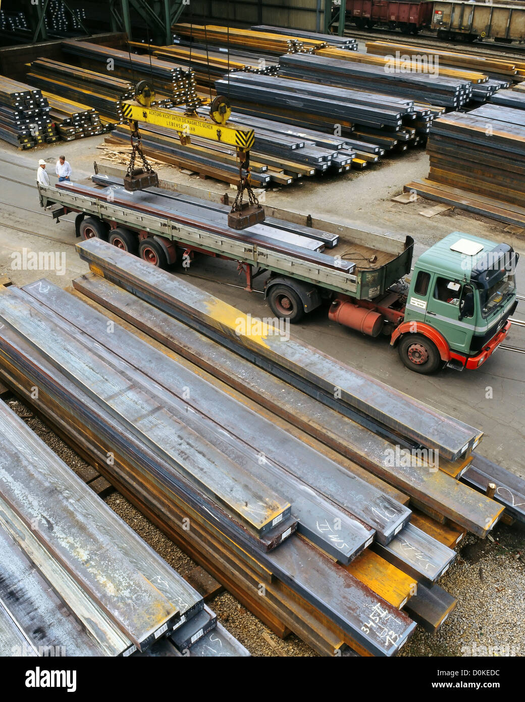 Steel Slab Stock Stock Photo - Alamy