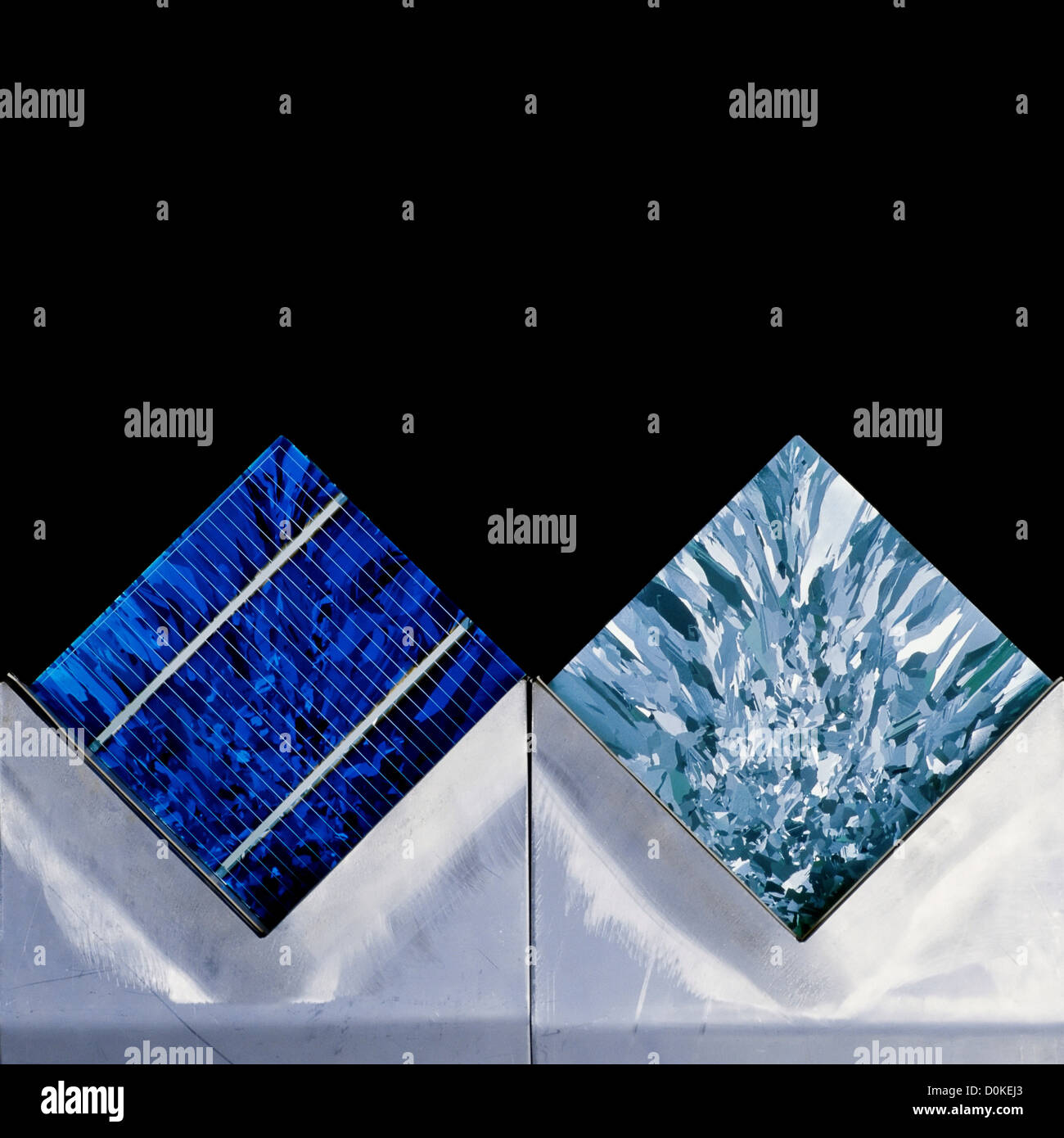 Silicon crystal with photovoltaic cells hi-res stock photography and ...