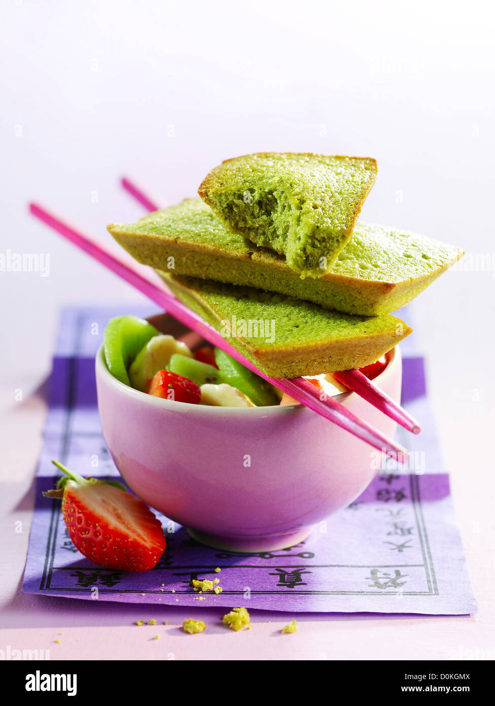 Financier green tea Stock Photo - Alamy