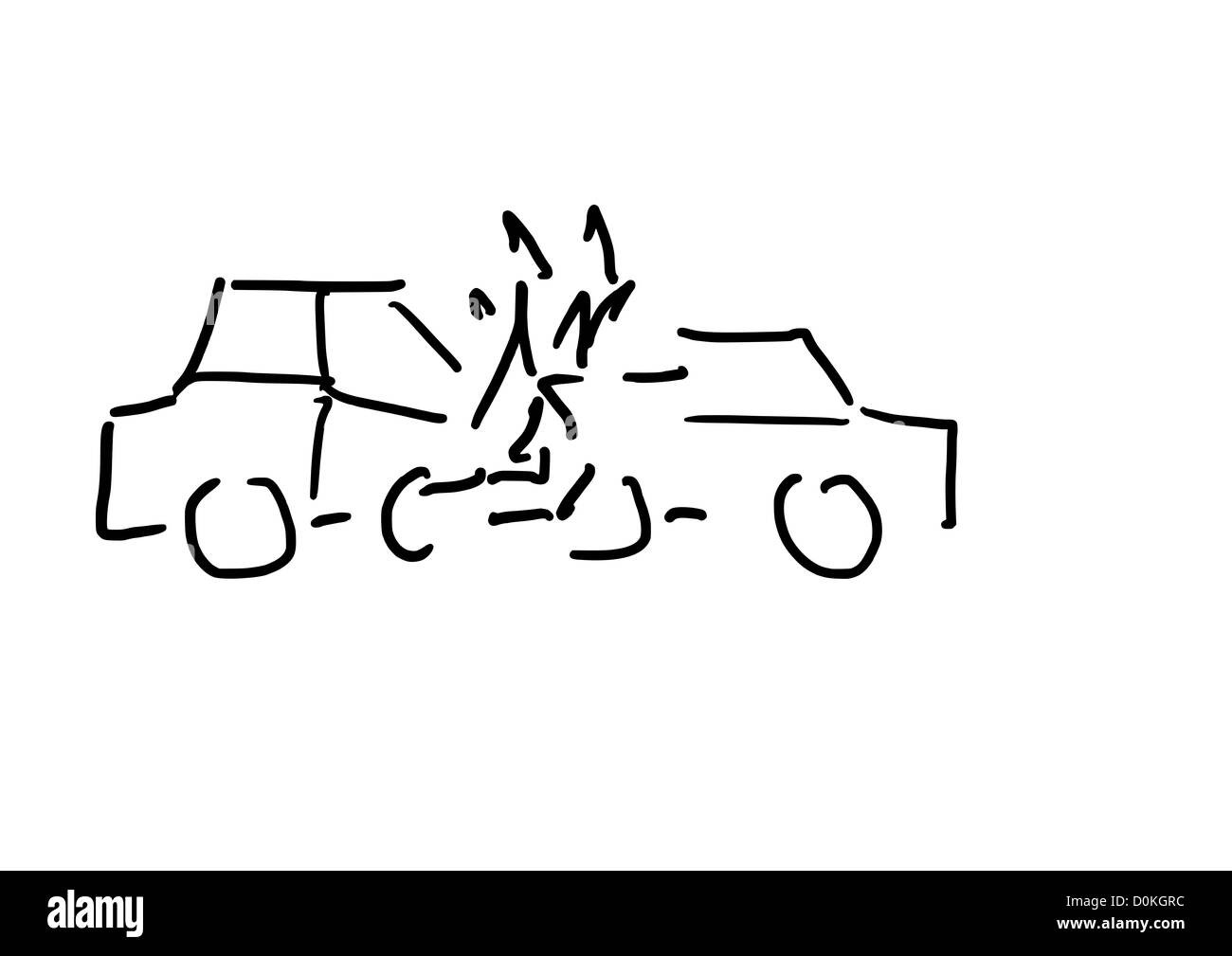 Rear end of car Cut Out Stock Images & Pictures - Alamy