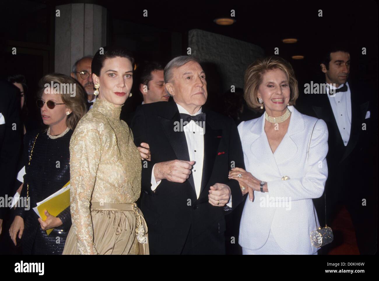 GENE KELLY with Pat Kelly and Cyd Charisse 1994.(Credit Image: © Lisa ...