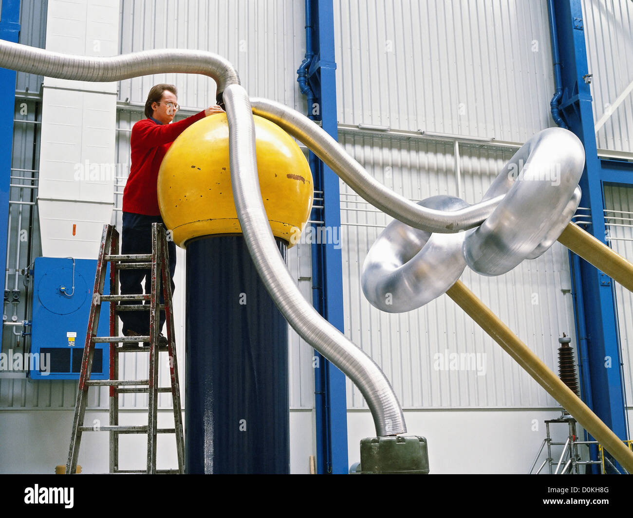 The high voltage testing department in totally shielded measuring ...