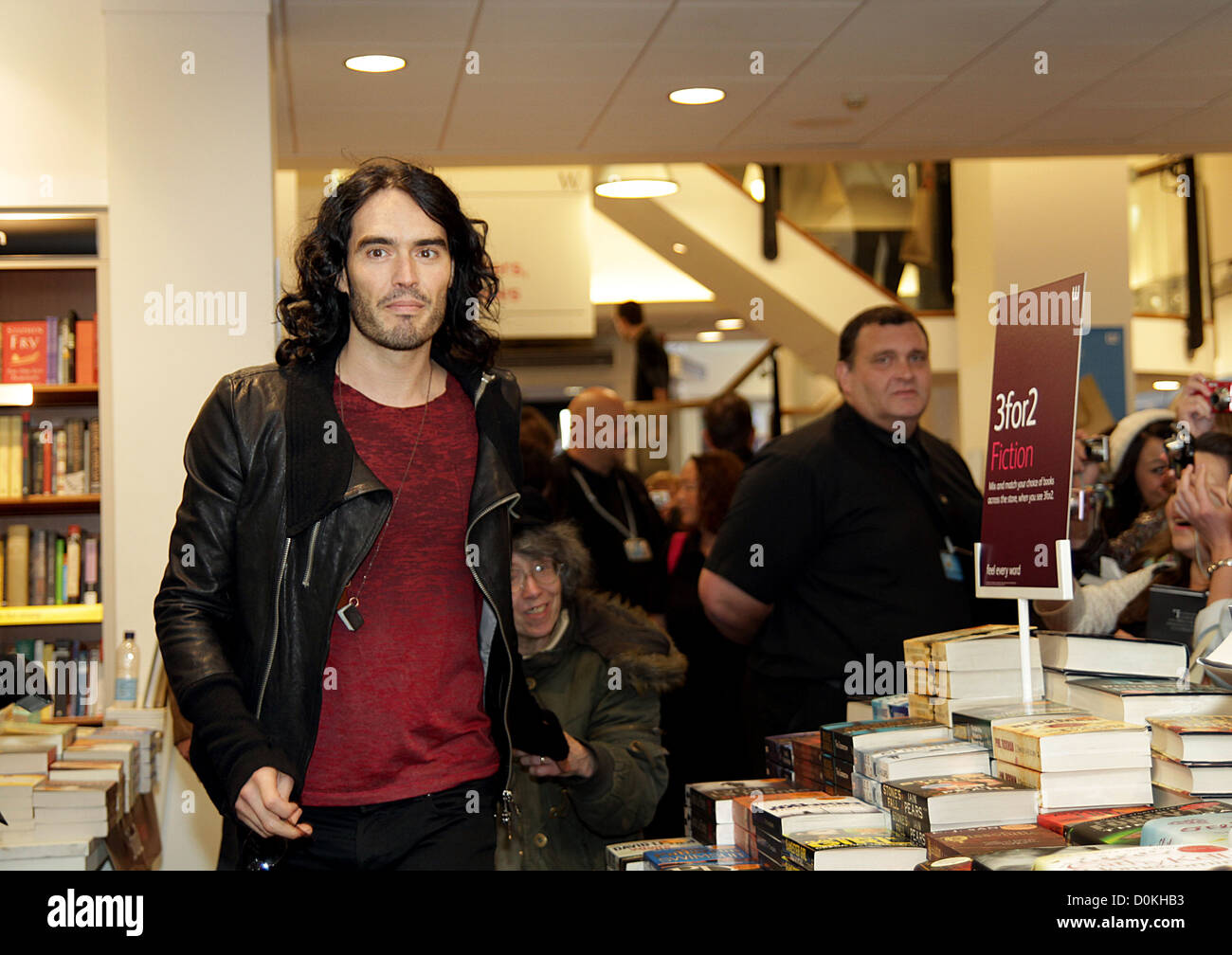 Russell Brand meets fans and signs copies of his new book 'Booky Wooky ...
