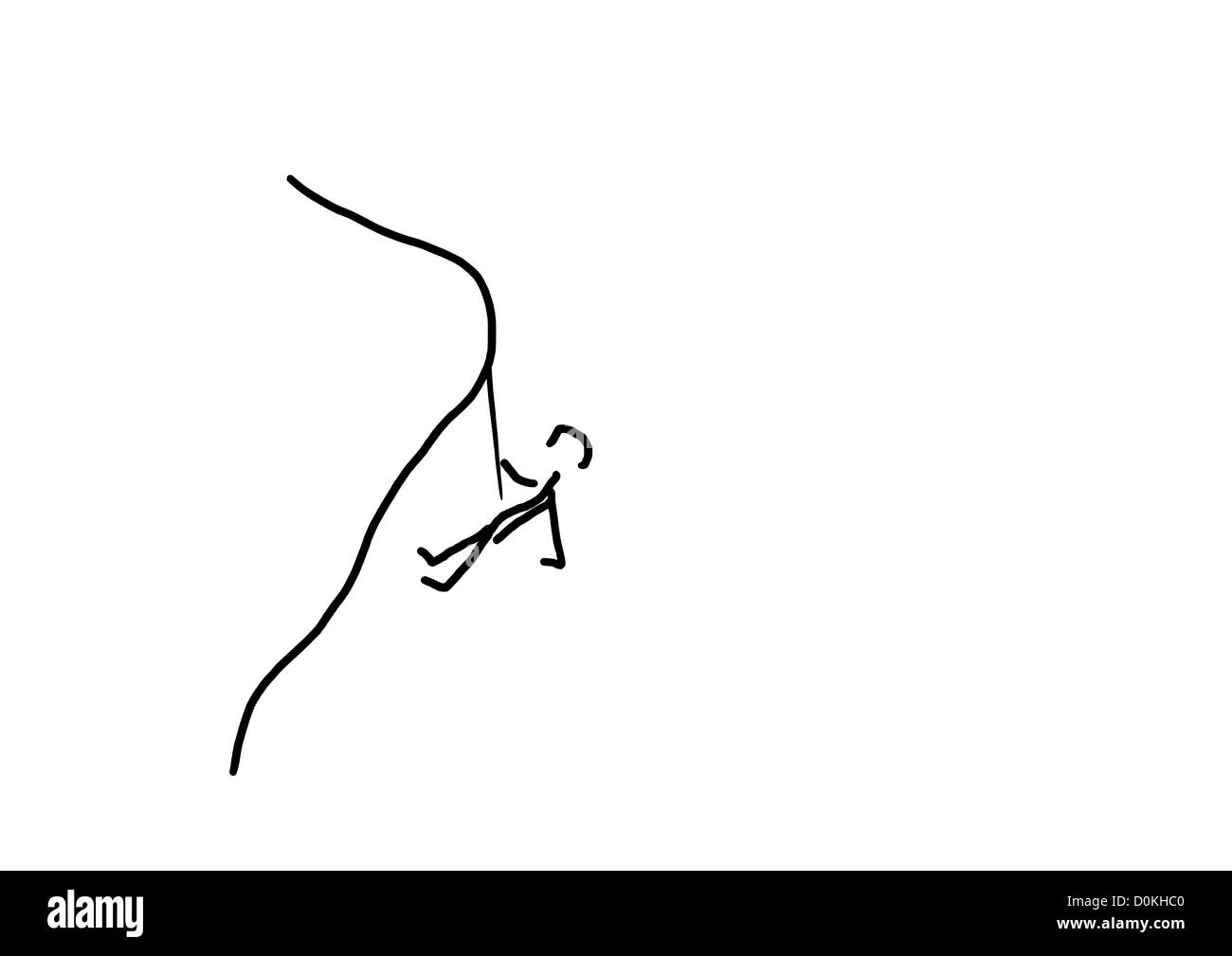 Draw climber hi-res stock photography and images - Alamy