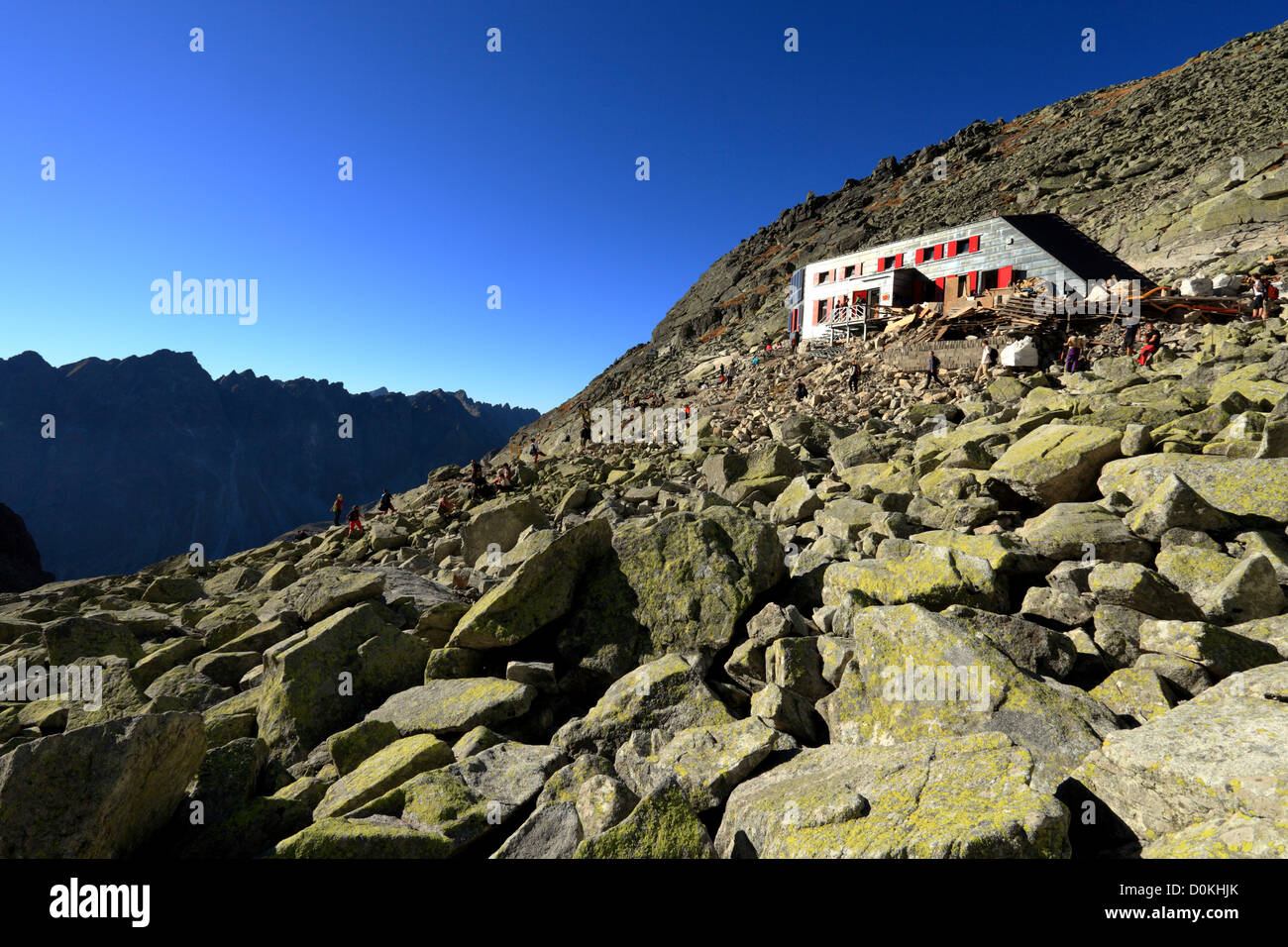 The mountain chalet "Chata pod Rysmi" after reconstruction, High Tatras ...