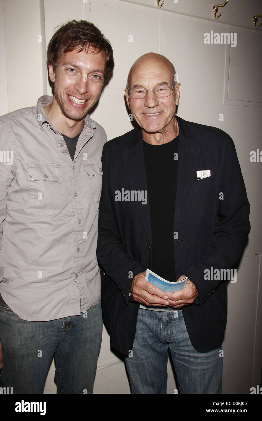 Michael Friedman and Patrick Stewart Closing night of the Broadway ...