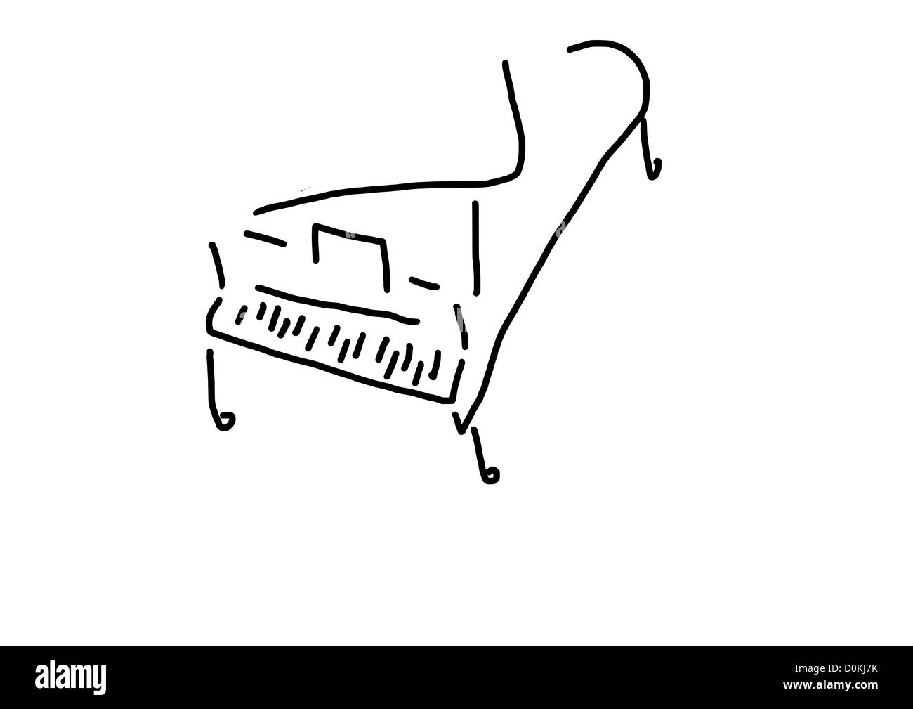 Stick Figure Illustration Music High Resolution Stock Photography and ...