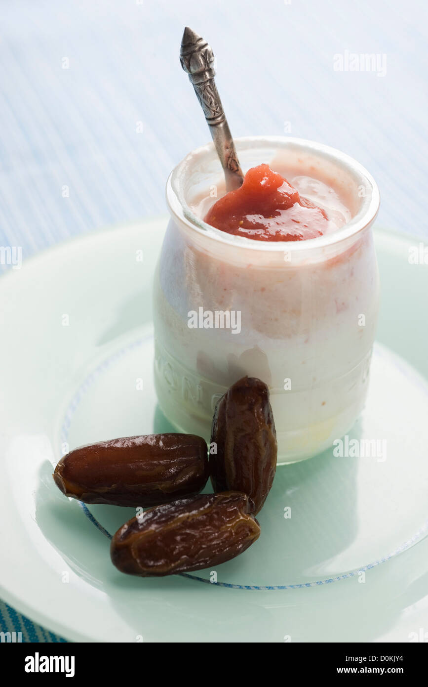 Persimmon and date jelly Stock Photo - Alamy