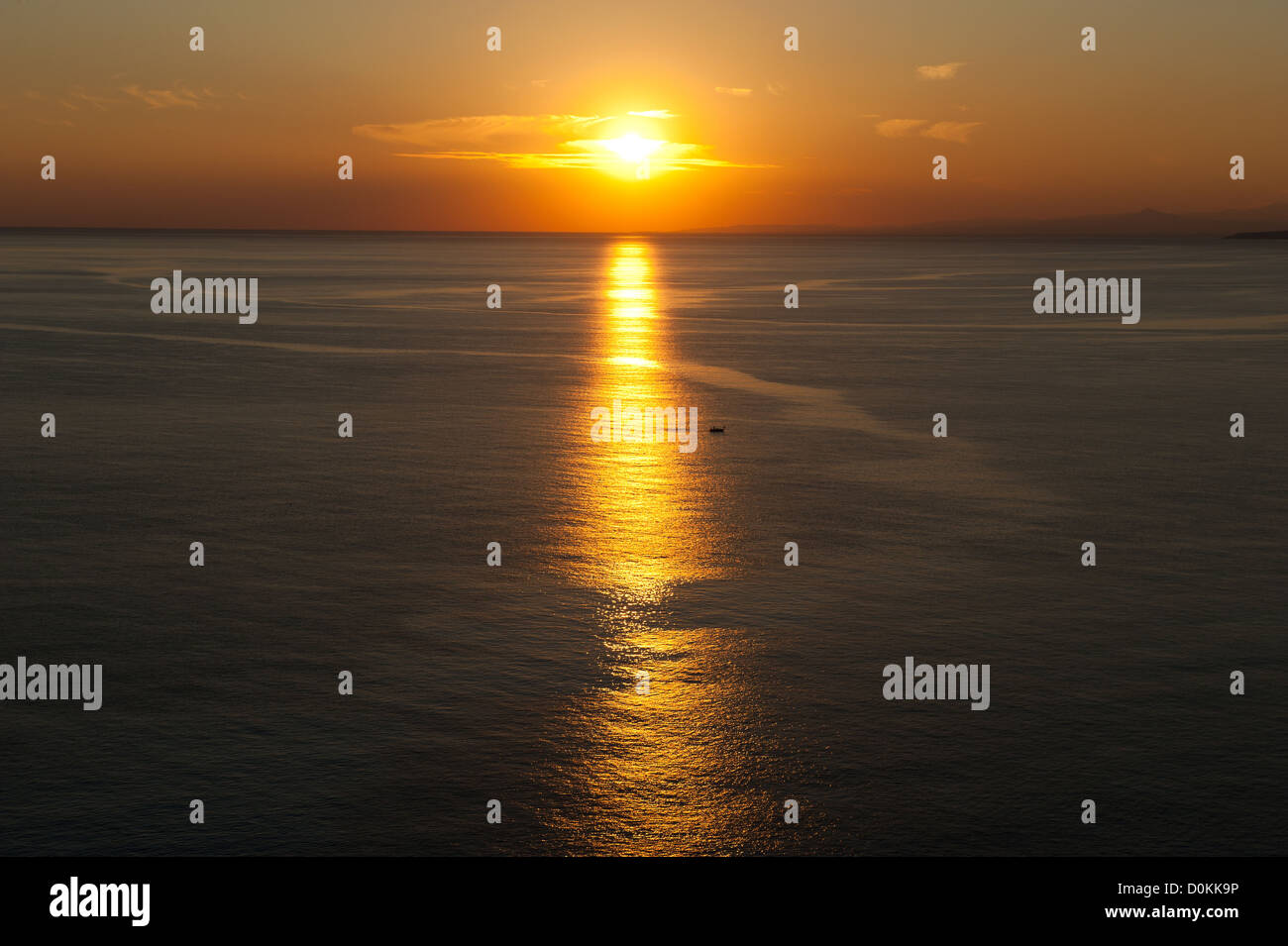 Sunset at Cape Greco, Cyprus Stock Photo - Alamy