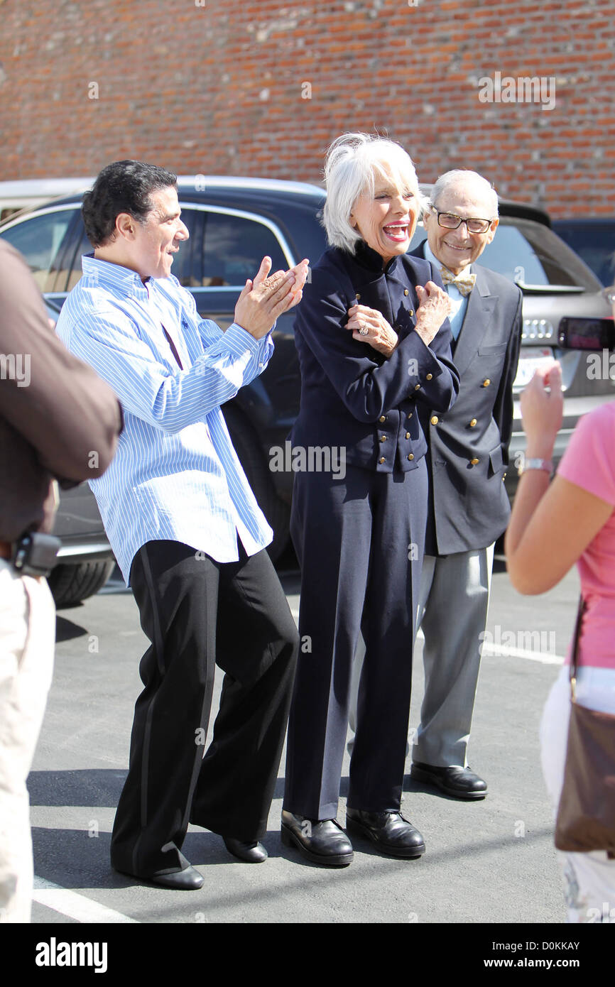 Corky Ballas, Carol Channing and her husband Harry Kullijian outside ...