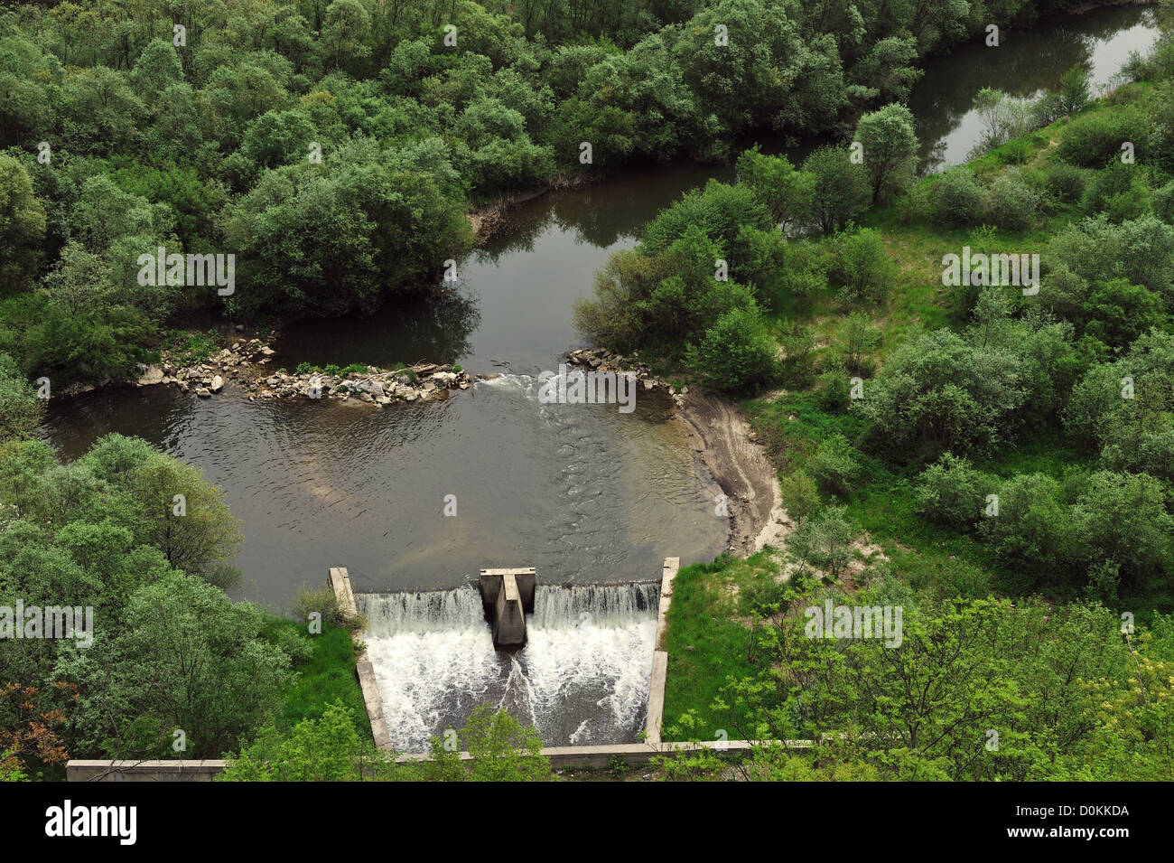 controlling the river level Stock Photo - Alamy